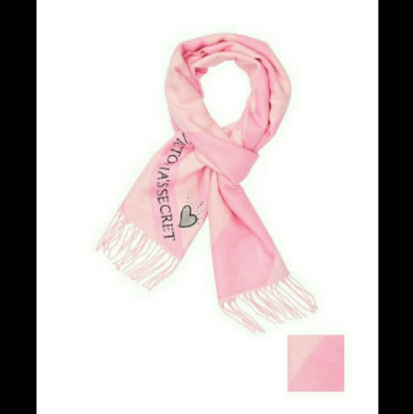 Victoria's Secret | Accessories | Vs Winter Angel Scarf Pink On Pink ...